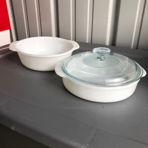 Fire King | Kitchen | Anchor Hocking Cookware Vintage Excellent 3 Pc ...